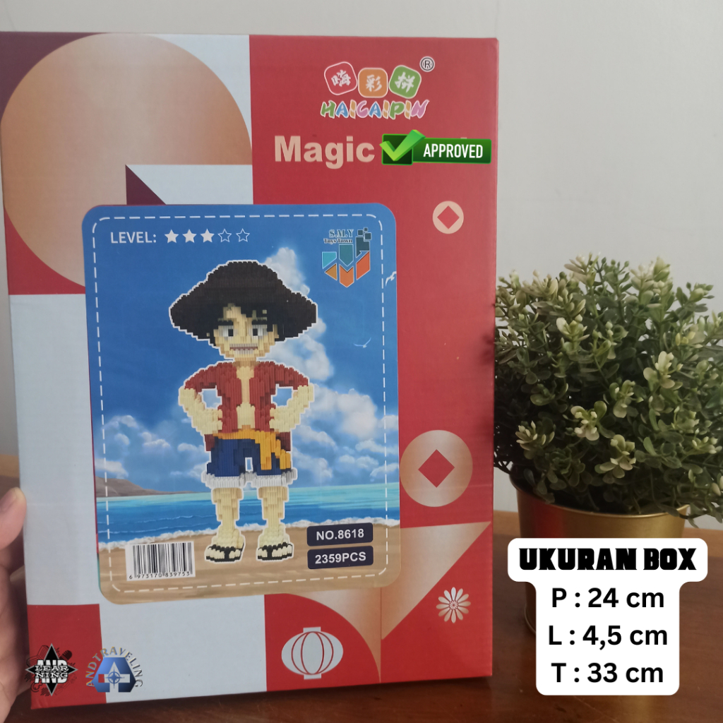 Jual Haigaipin–Microblox–Magic–Luffy OnePiece Edition | Shopee Indonesia