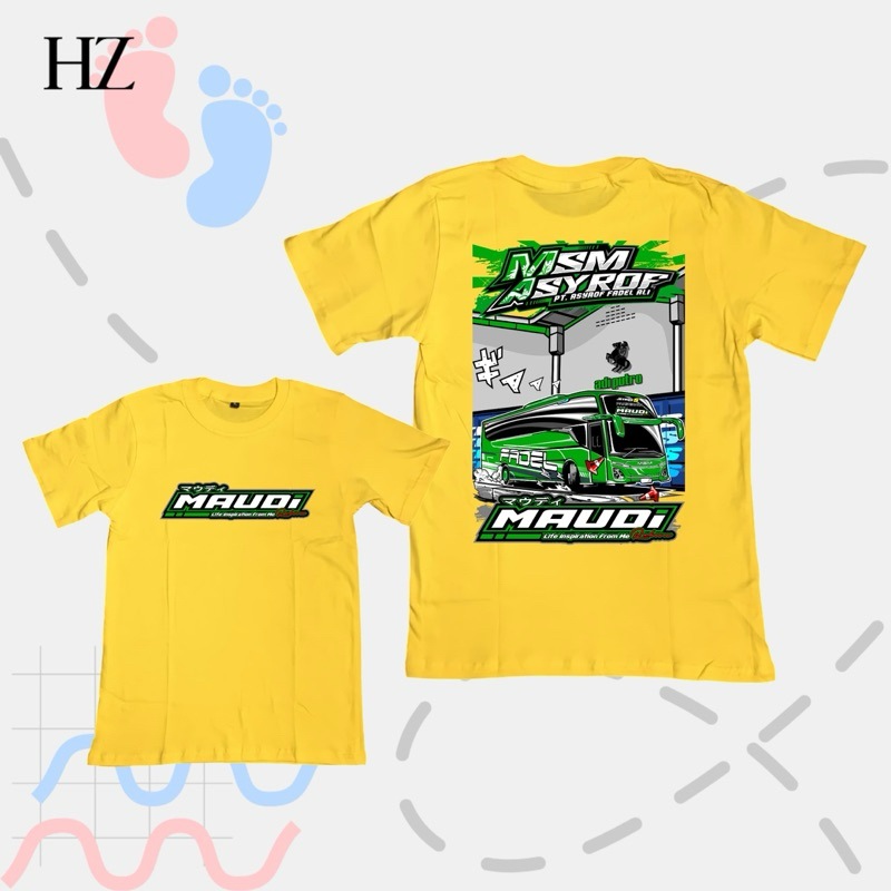 Jual Kaos Bus anak Maudi - Usia 1th - 10th - Free Sticker Hologram ...