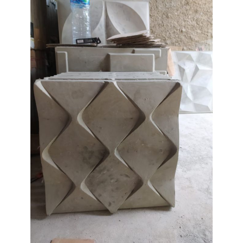 Jual wall panel 3d beton motif sisik uk 40x40cm | Shopee Indonesia