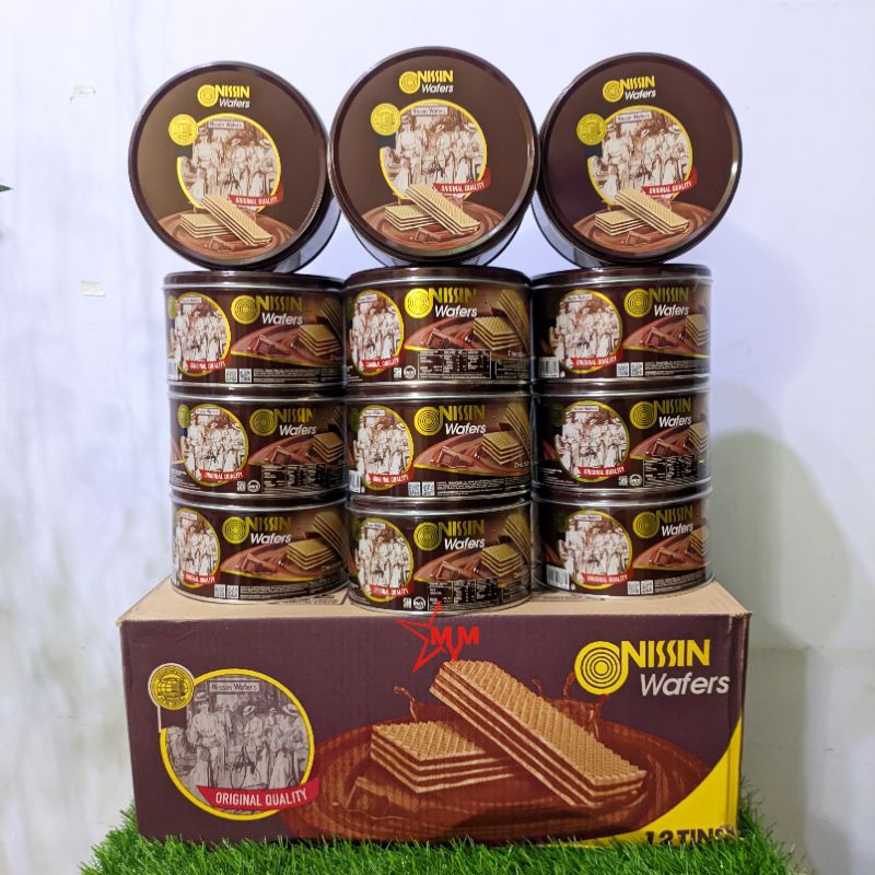 Jual (1 DUS) Nissin Wafers Chocolate Kaleng 180g isi 12 | Shopee Indonesia