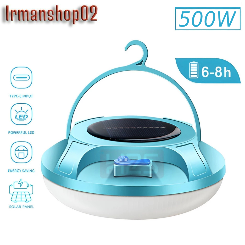Jual Lampu Emergency UFO Gantung Solar Panel Camping Lamp 500w - UFO | Shopee Indonesia