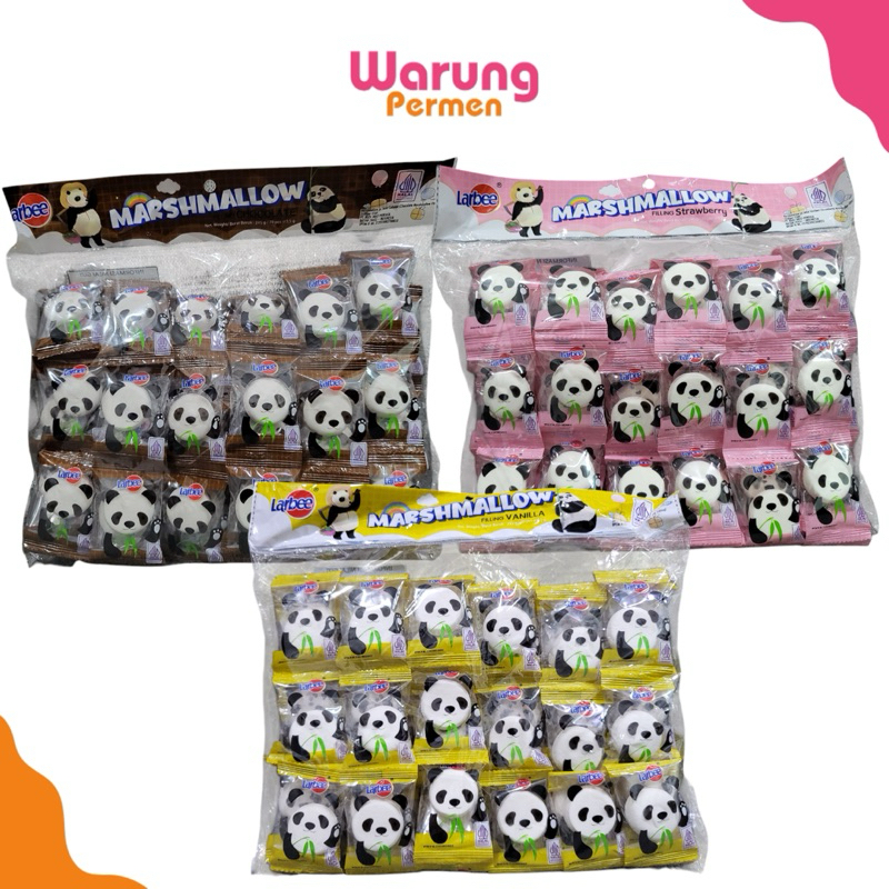 Jual Permen Marshmallow Panda Bulat 70 Pcs / Marshmallow Isi Coklat ...