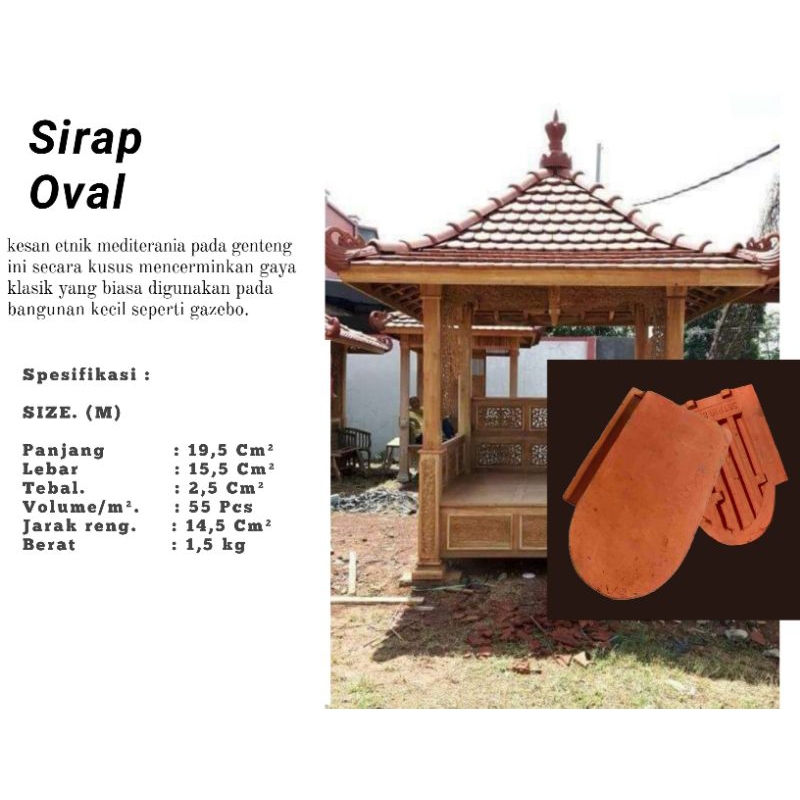 Jual Genteng Sirap Oval ( Minimal Pemesanan 100 pcs) | Shopee Indonesia