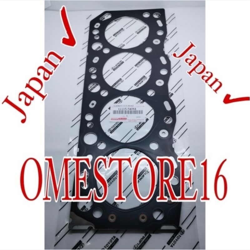 Jual PAKING PACKING GASKET CYLINDER HEAD KOP DEKSEL KIJANG DIESEL 2L ASLI JAPAN | Shopee Indonesia