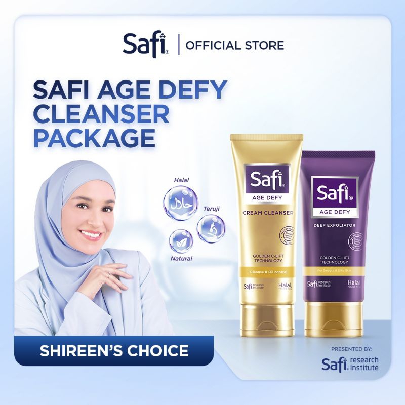 Jual SAFI AGE DEFY CLEANSER PACKAGE (CREAM CLEANSER 100G + DEEP ...