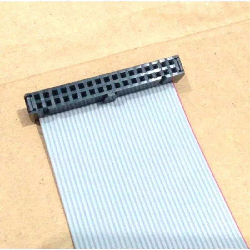 Jual 10cm Cable Data 34pin Flat Cable 34 pin + IDC SOCKET 34pin Female ...