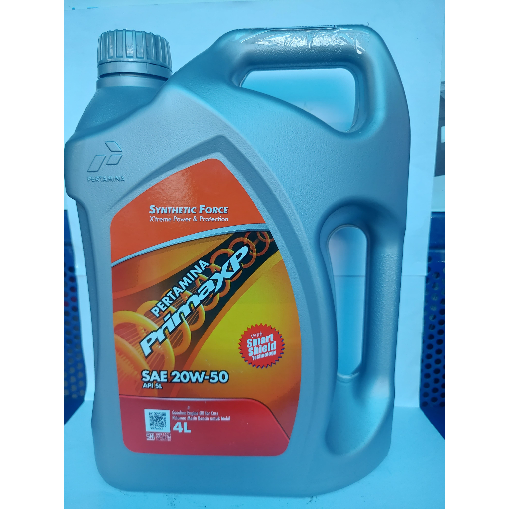 Jual PRIMA XP 20W50 1 GALON ( 4 LITER ) API SL | Shopee Indonesia
