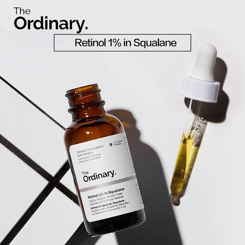 Jual The Ordinary Retinol 1% in Squalane strength retinol serum that ...