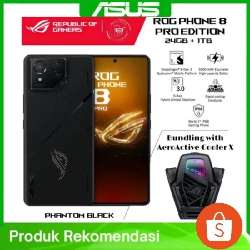 Jual [NO COD] Asus ROG Phone 8 Pro Edition 24/1TB Garansi Resmi Asus ID ...