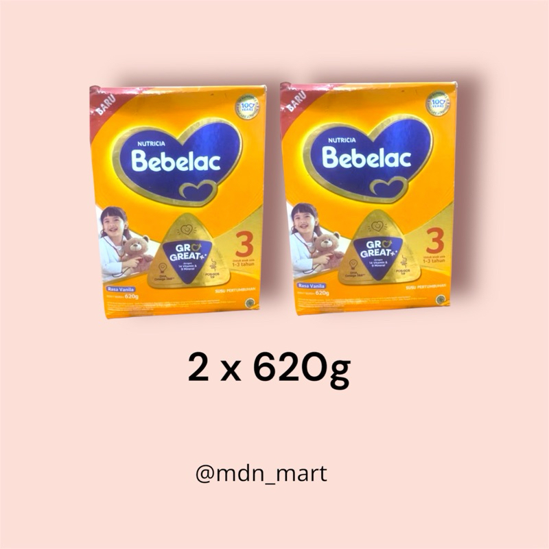 Jual Nutricia Bebelac 3 Vanila 2 x 620g | Shopee Indonesia