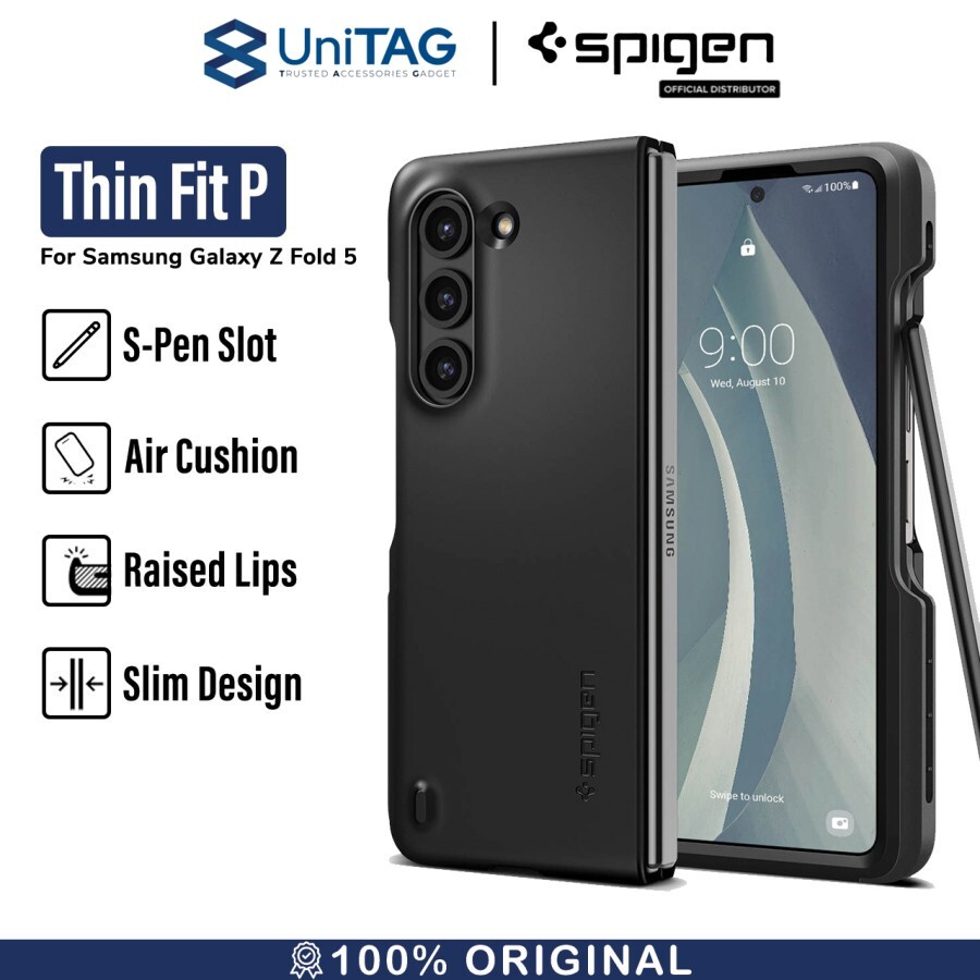 Jual Case Samsung Galaxy Z Fold 5 Spigen Thin Fit P S-Pen Cover Slim Casing | Shopee Indonesia