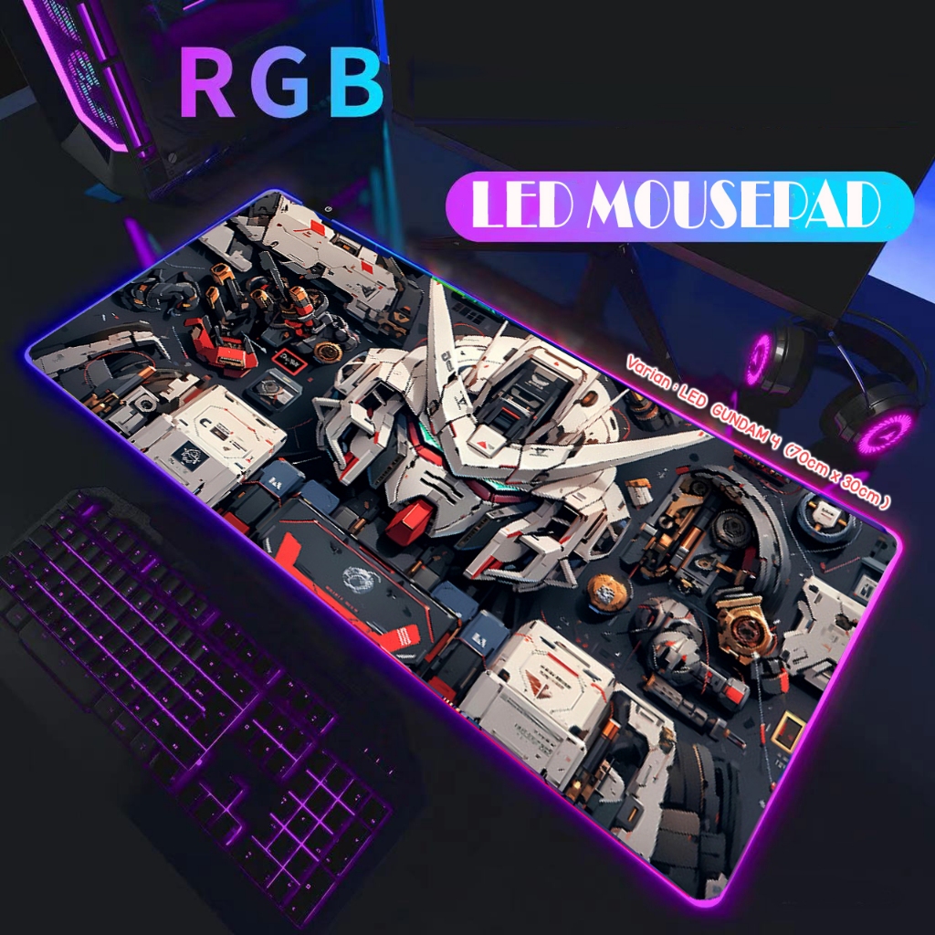 Jual LED MOUSEPAD PANJANG LED Luminous Colorful RGB Mouse Pad Gamer ...