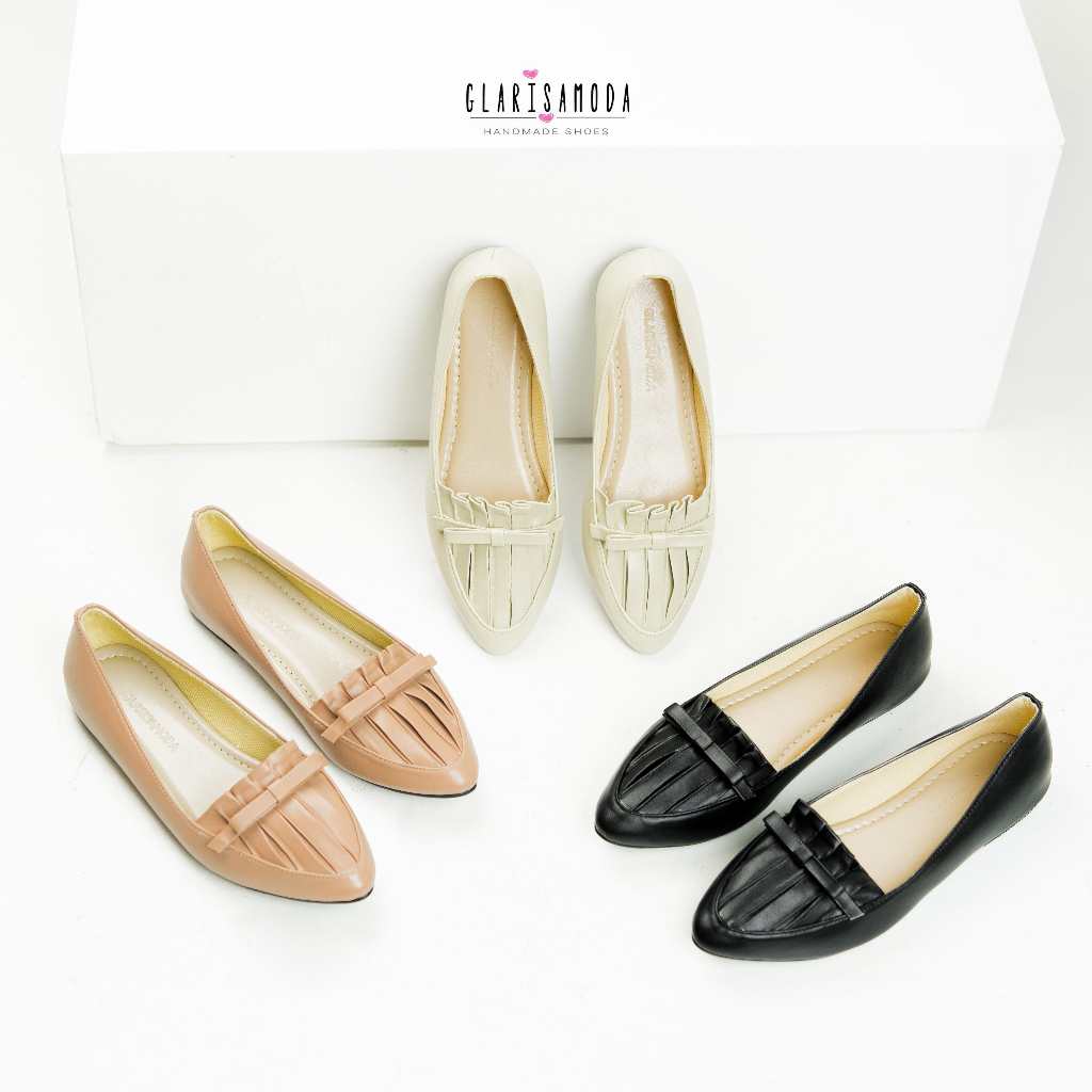Jual GLARISAMODA Kyra Sepatu Flatshoes Wanita Sepatu Teplek Cewek ...