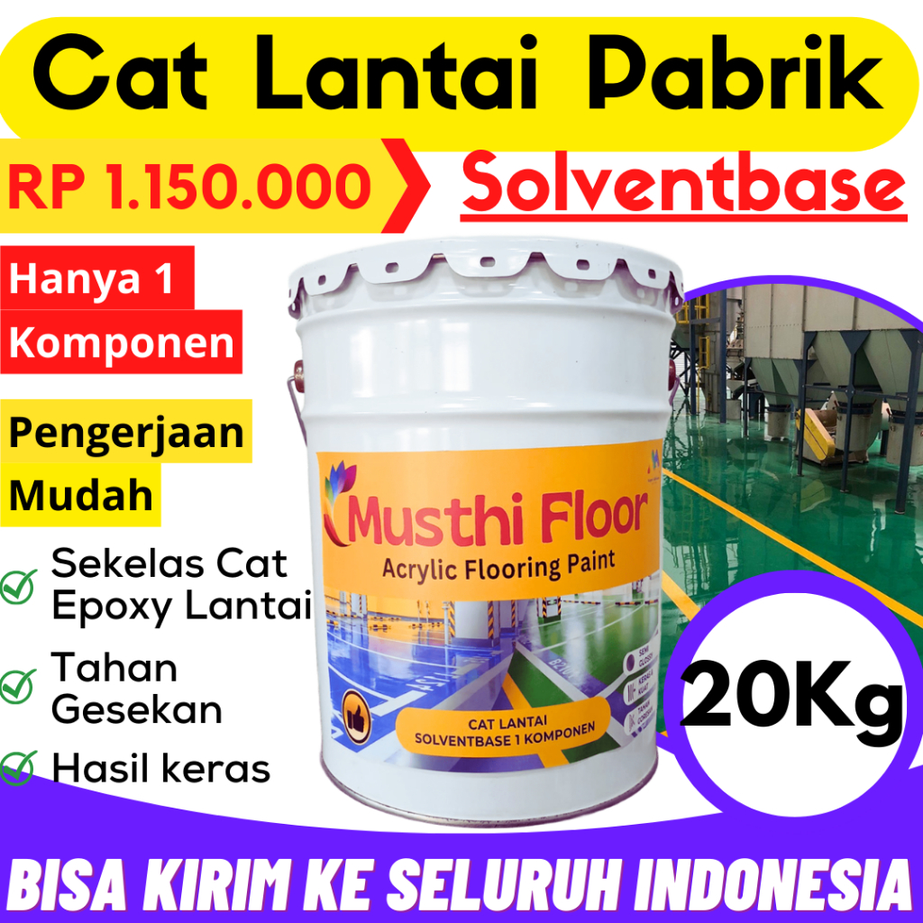 Jual Cat Lantai Pabrik Gudang Marka Jalan 20 Kg Roadline | Shopee Indonesia