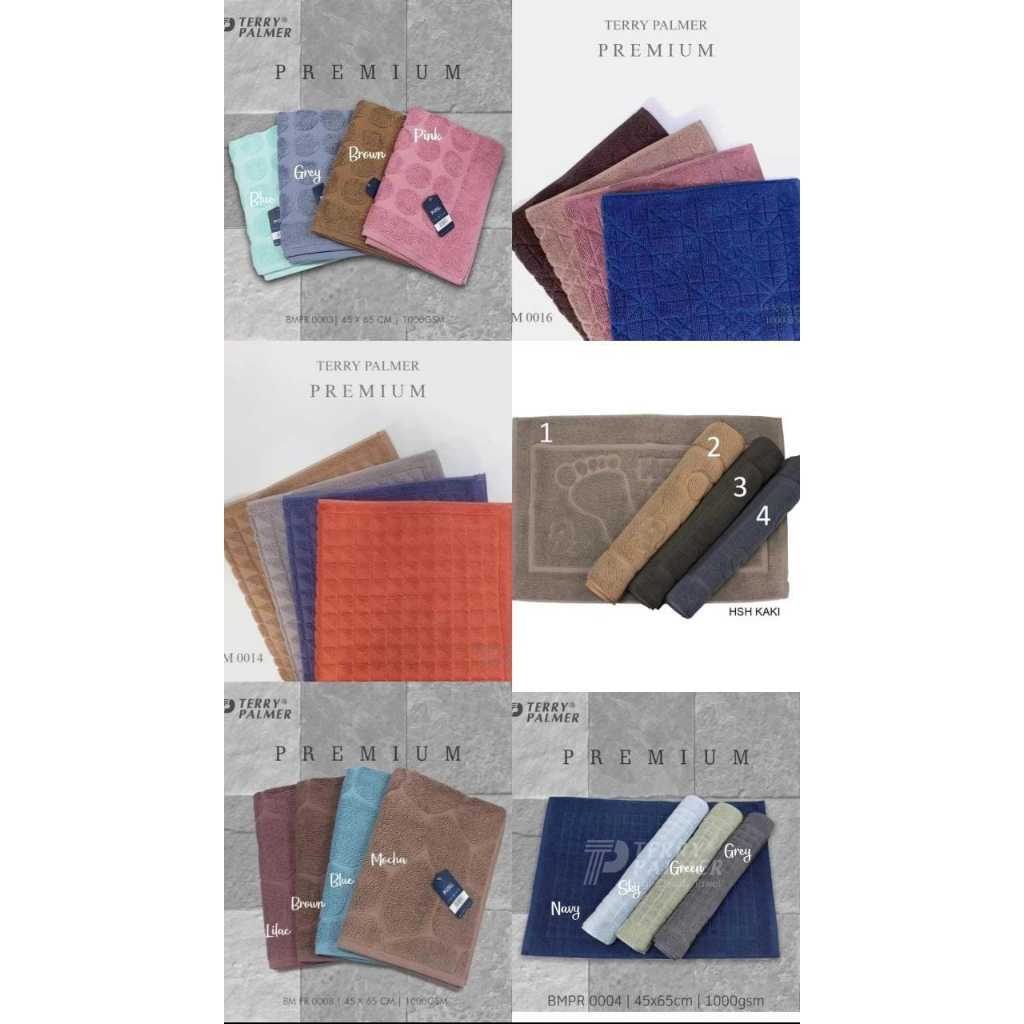 Jual KESET HANDUK TERRY PALMER PREMIUM EMBOSS UK 45X65CM (LIVE ...