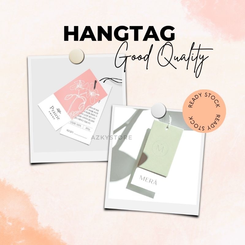 Jual HANG TAG BAJU CUSTOM isi 1000 pcs | Hangtag | Label Harga | Label ...