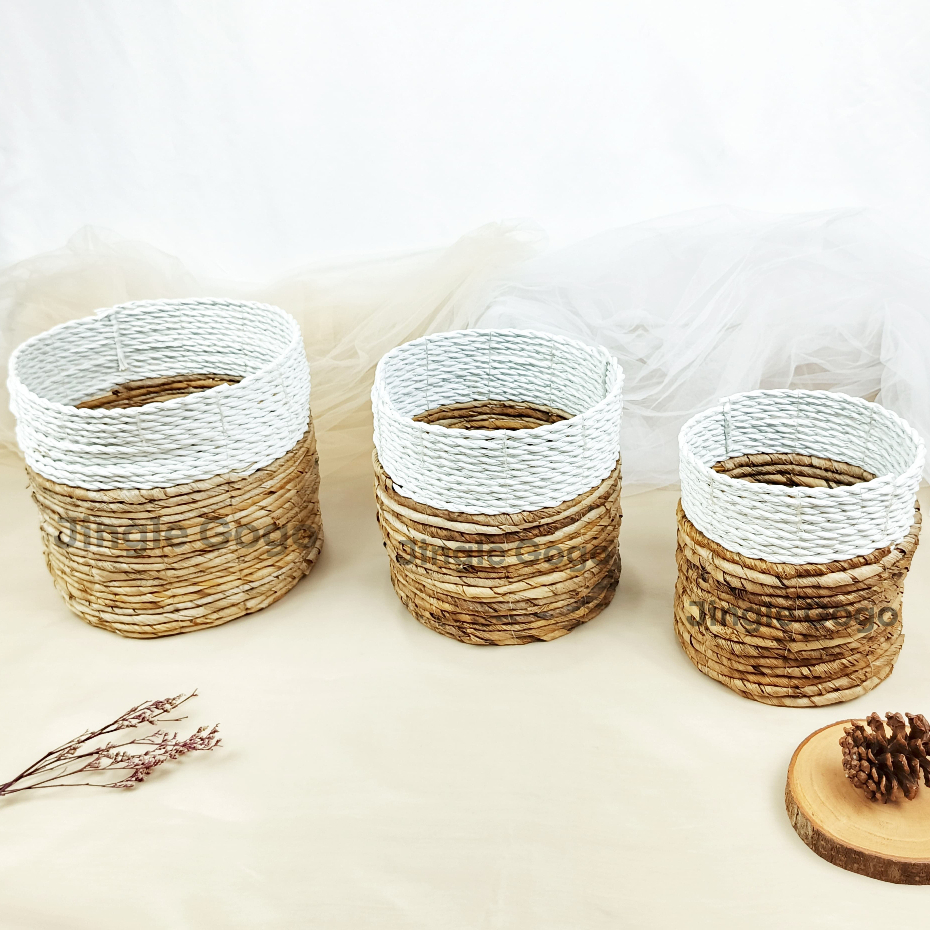 Jual Cover Pot Bunga Anyam Keranjang Anyaman Enceng Gondok Vas Rotan ...