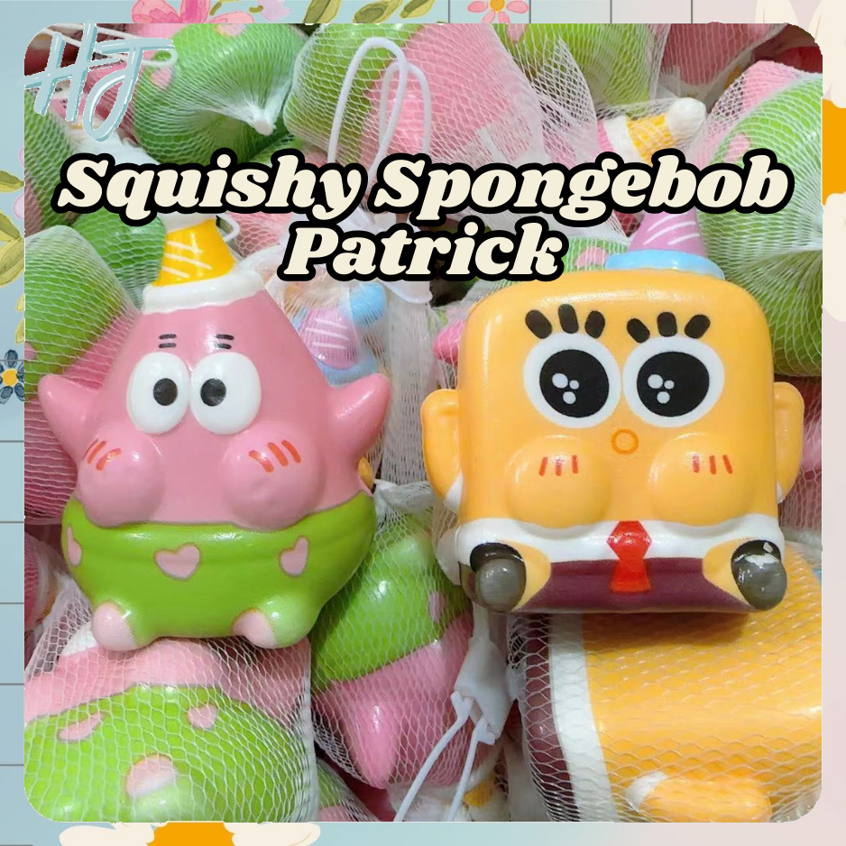 Jual HJ Mainan Squishy Model Karakter Spongebob Patrick Aneka Squishy ...