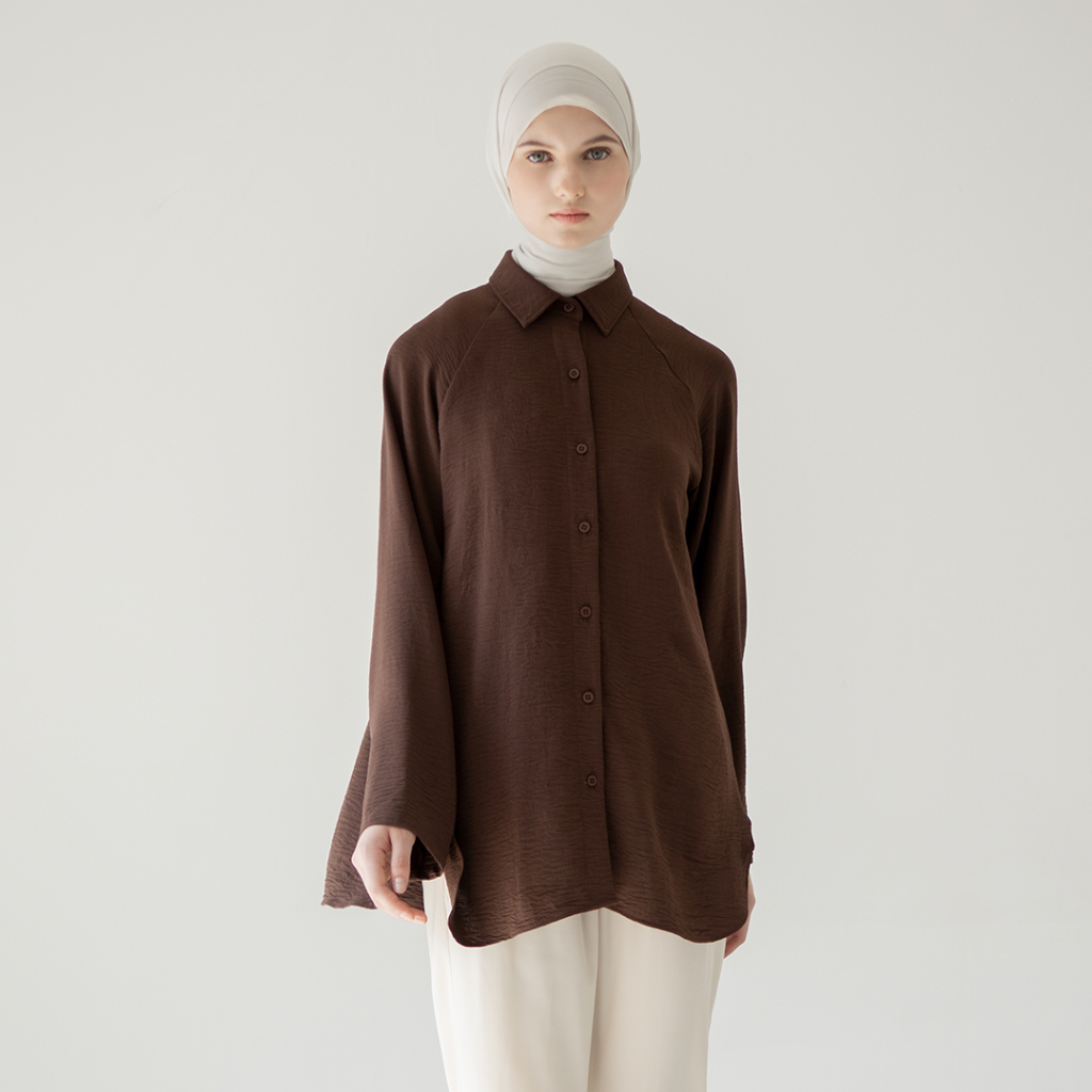 Jual Kamara by Aska Label - Kemeja wanita lengan panjang daily bahan ...