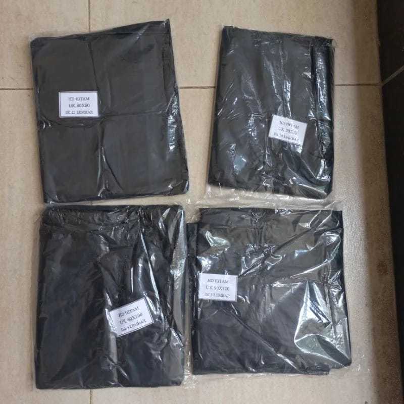Jual (1 Pack) Plastik HD Sampah / Kantong Plastik Sampah Hitam - Trash Bag/Trashbag - Tempat ...