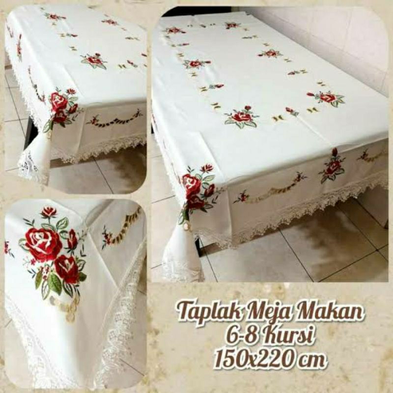 Jual Taplak meja bahan kain ukuran 150 cm x 250 cm | Shopee Indonesia