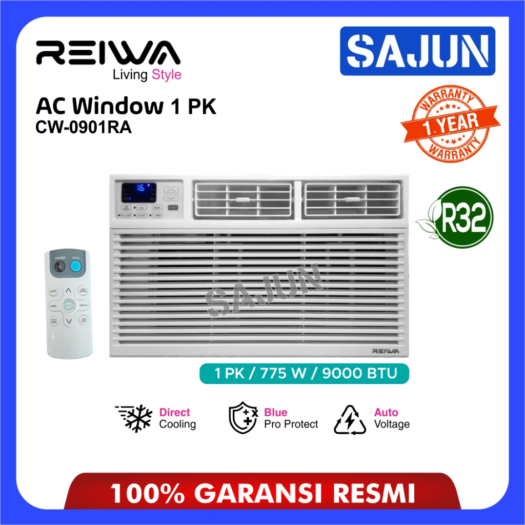 Jual REIWA AC Window 1 PK CW-0901RA AC Low Watt 1PK | Shopee Indonesia