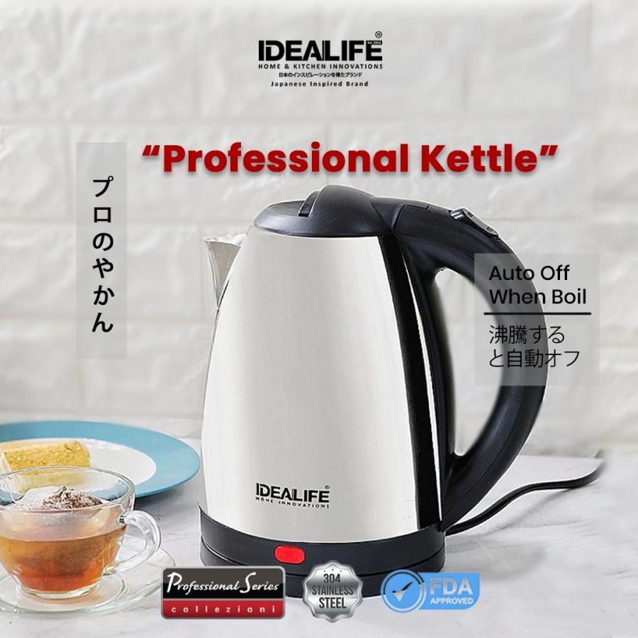 Jual KATTLE LISTRIK IDEALIFE IL-110 Teko Listrik/Kettle Listrik/Ceret ...