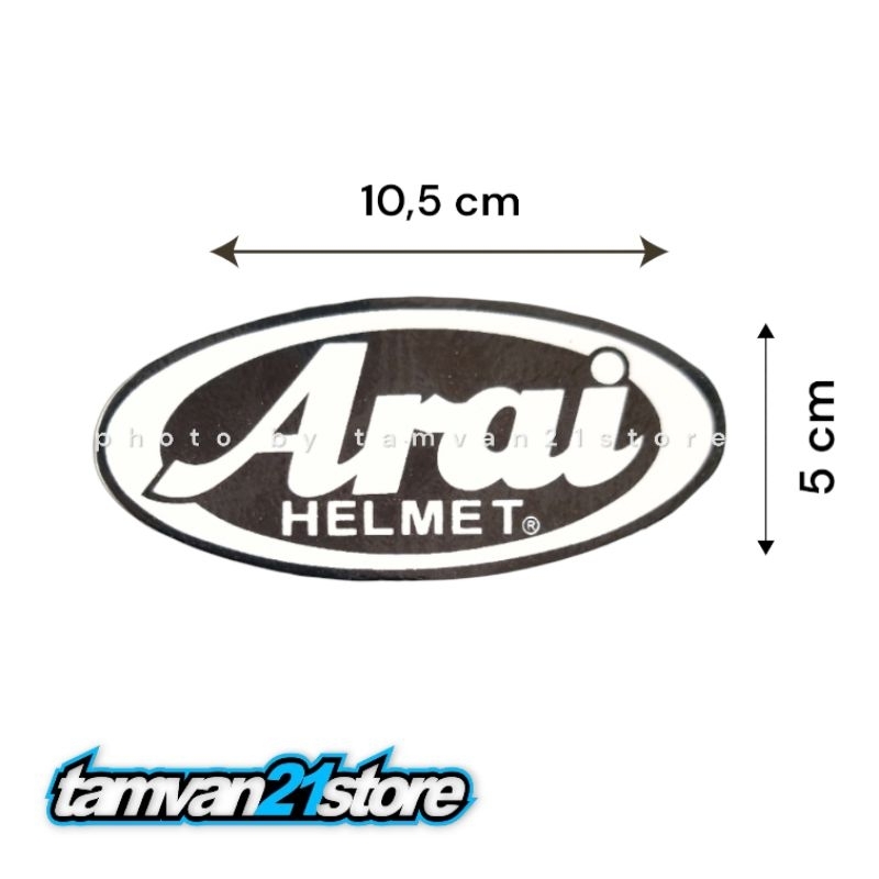 Jual Stiker Logo ARAI HELMET / Sticker ARAI/ Stiker Helm / StikerARAI ...