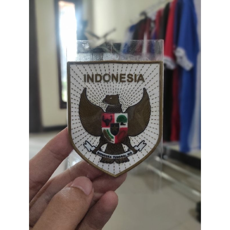 Jual Logo Timnas 3D Rubber Putih | Logo Timnas Indonesia | Shopee Indonesia