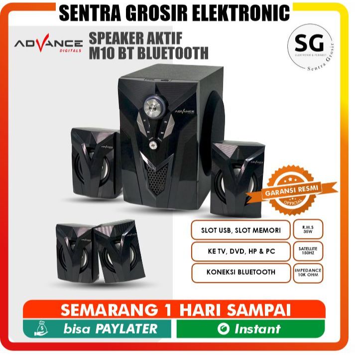 Jual Advance Speaker Aktif M10 BT Bluetooth Subwoofer Bass Xtra Power / M10BT / M 10BT M15 BT ...