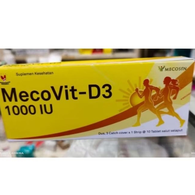 Jual MecoVit -D3 1000 IU BOX 3 strip@10 tablet | Shopee Indonesia