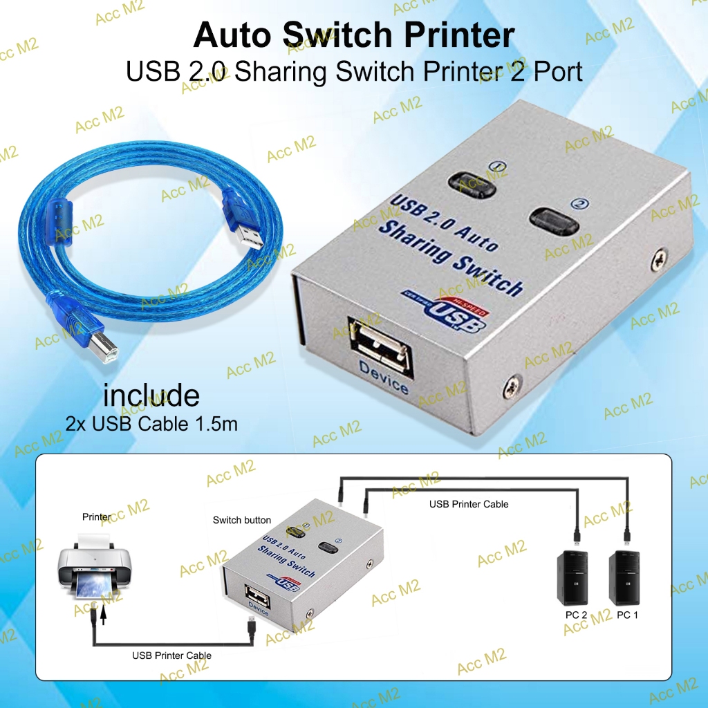 Jual Auto Switch Printer USB 2 Port | Shopee Indonesia