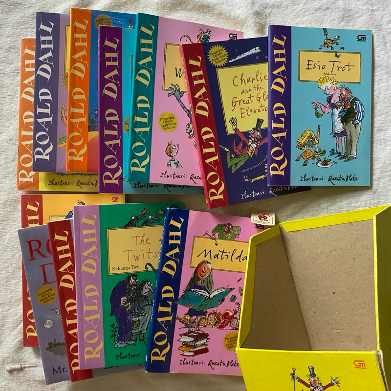 Jual Buku Novel Anak Roald Dahl - The Witches Matilda BFG Charlie and ...