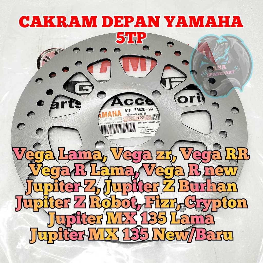 Jual Cakram Depan 5TP Motor Yamaha Vega lama , Vega R lama ,Vega R new ...