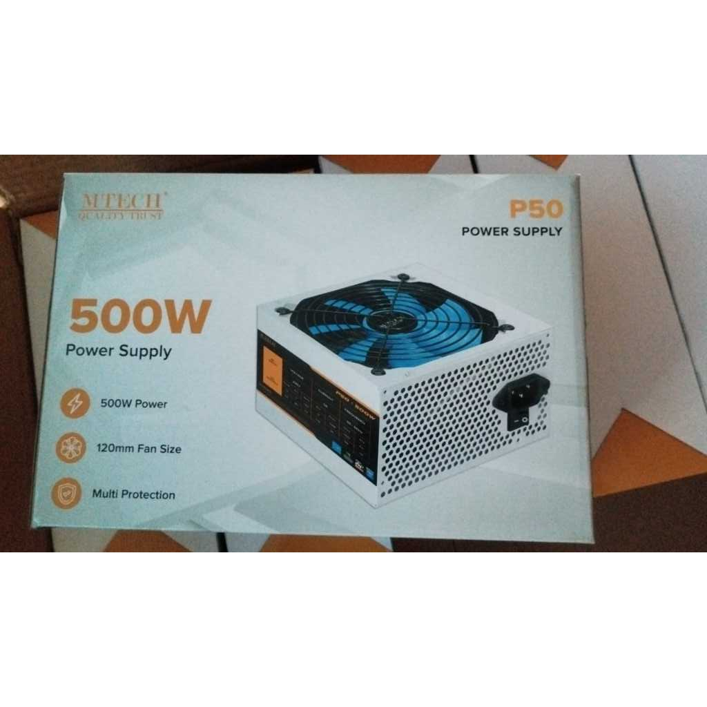 Jual M-TECH P50 Power Supply komputer 500 watt mtech p50 power supply ...