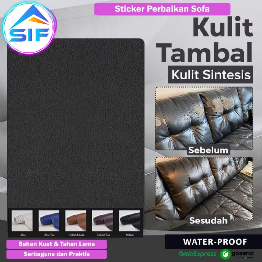 Jual Sticker Kulit Sofa Stiker Perbaikan Jok Motor Mobil Kulit Sintetis ...