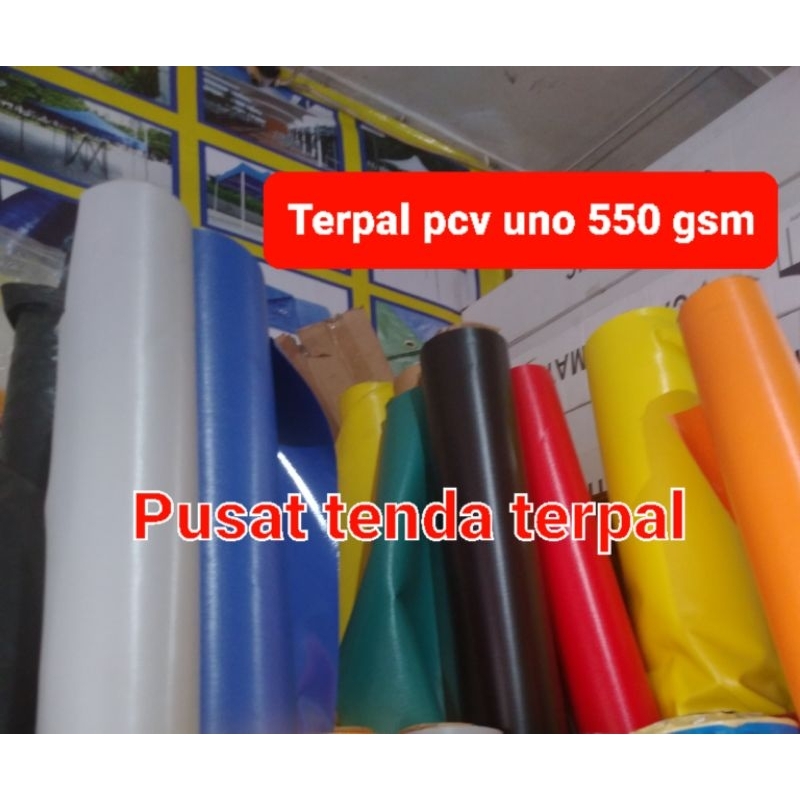 Jual Terpal pvc uno semi karet 550 ukuran 2,5mx50m satu roll bahan ...
