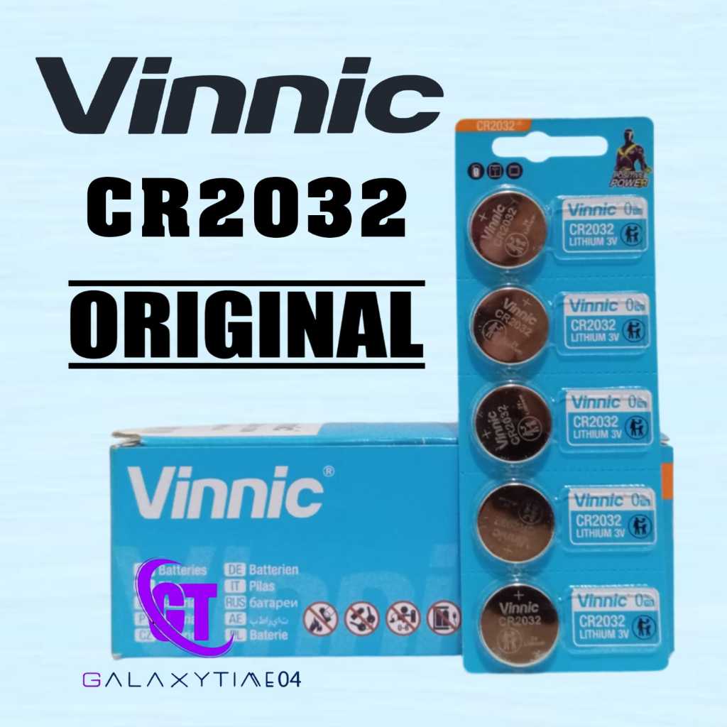 Jual Baterai Vinnic CR2032 Original Batrai CR 2032 3V Lithium Battery | Shopee Indonesia