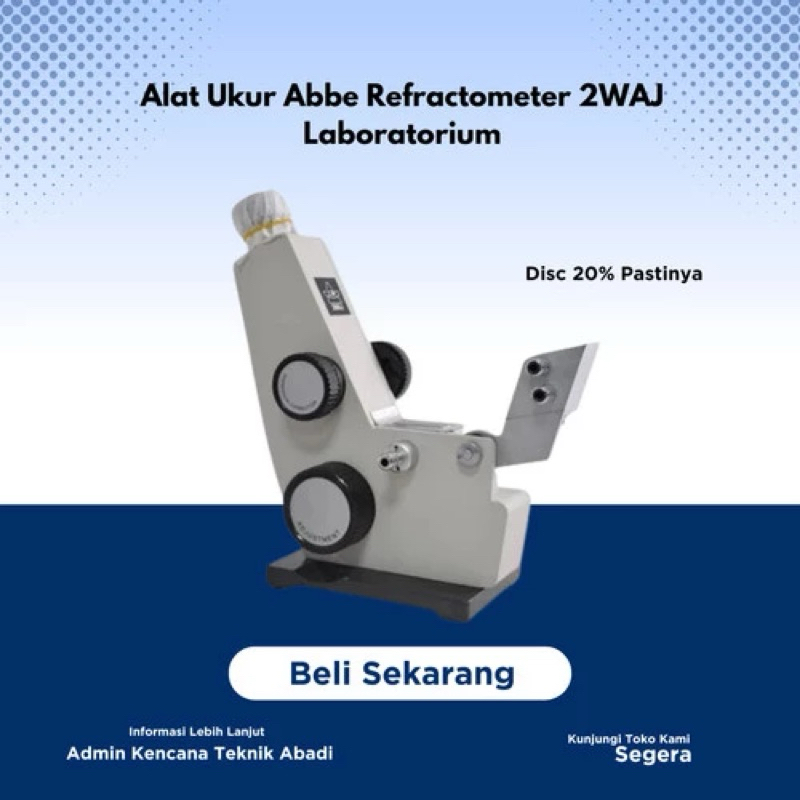 Jual Alat Ukur Abbe Refractometer 2WAJ Laboratorium | Shopee Indonesia