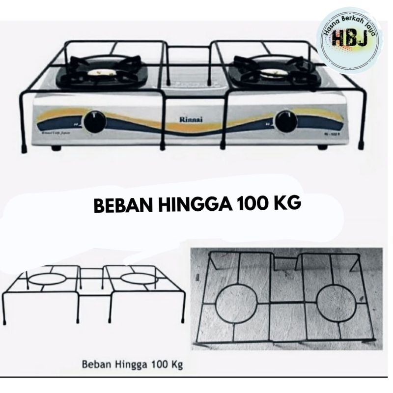 Jual DUDUKAN KOMPOR RINNAI 2 TUNGKU RANGKAK KOMPOR TUNGKU RANGKAK ...
