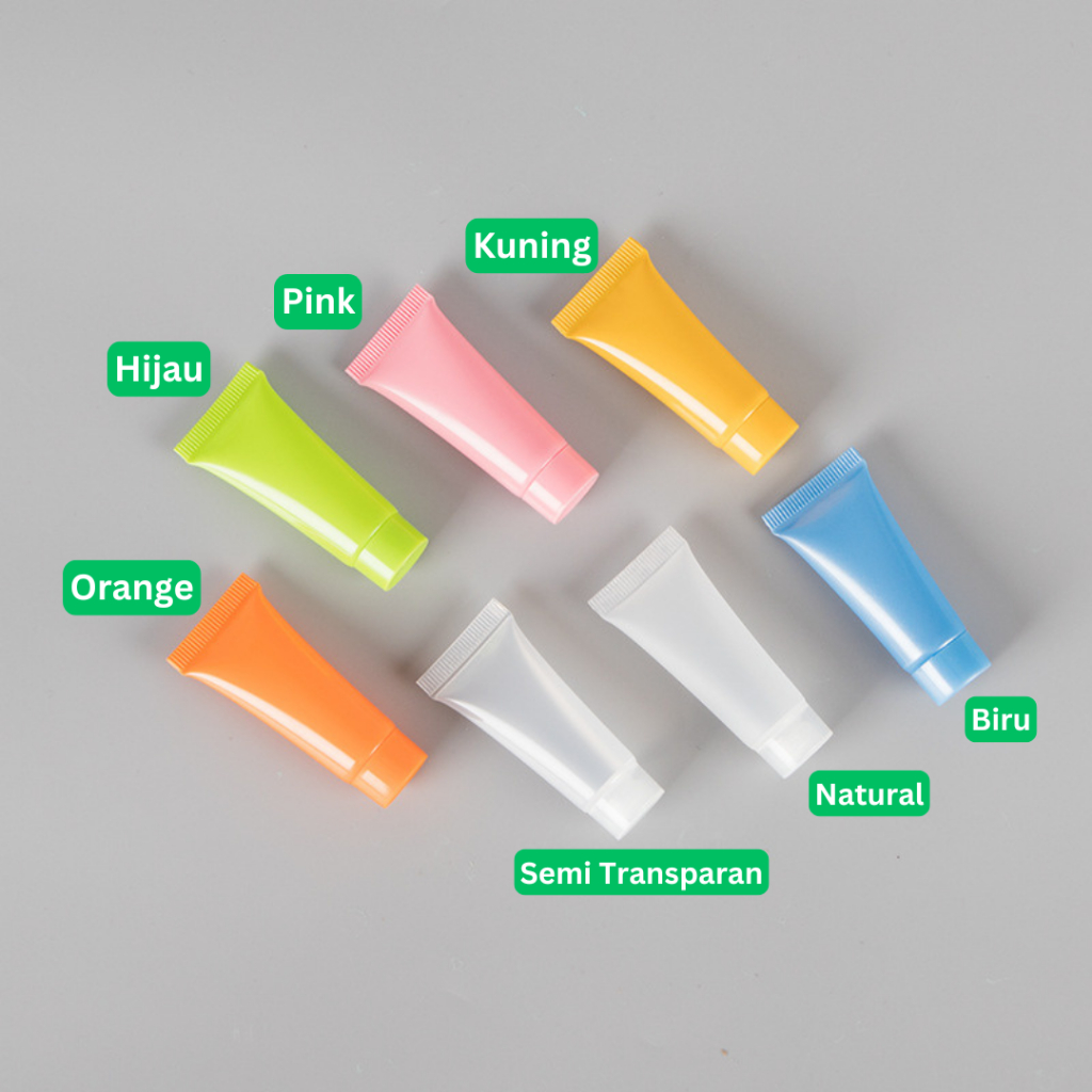 Jual [RP] Tempat Tube 5 ML & 10 ml Tutup Ulir Putar Tempat Krem Botol ...