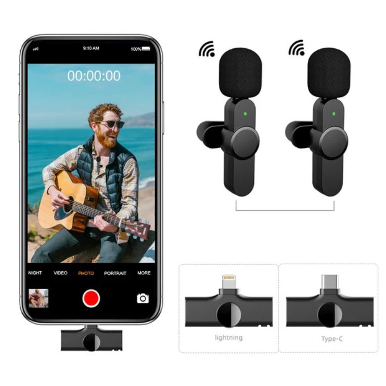 Jual Super Harga WIRELESS MIC CLIP ON live streaming | Shopee Indonesia