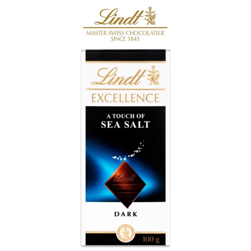 Jual Lindt Excellence Dark Sea Salt Chocolate Bar 100gr Coklat Original ...