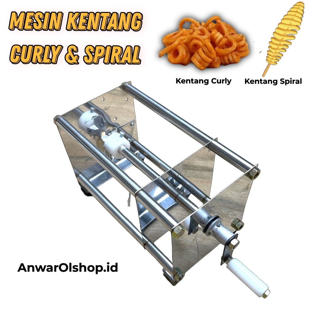 Jual Mesin Kentang Curly Viral Bahan Stainles Steel Alat Potong Kentang ...