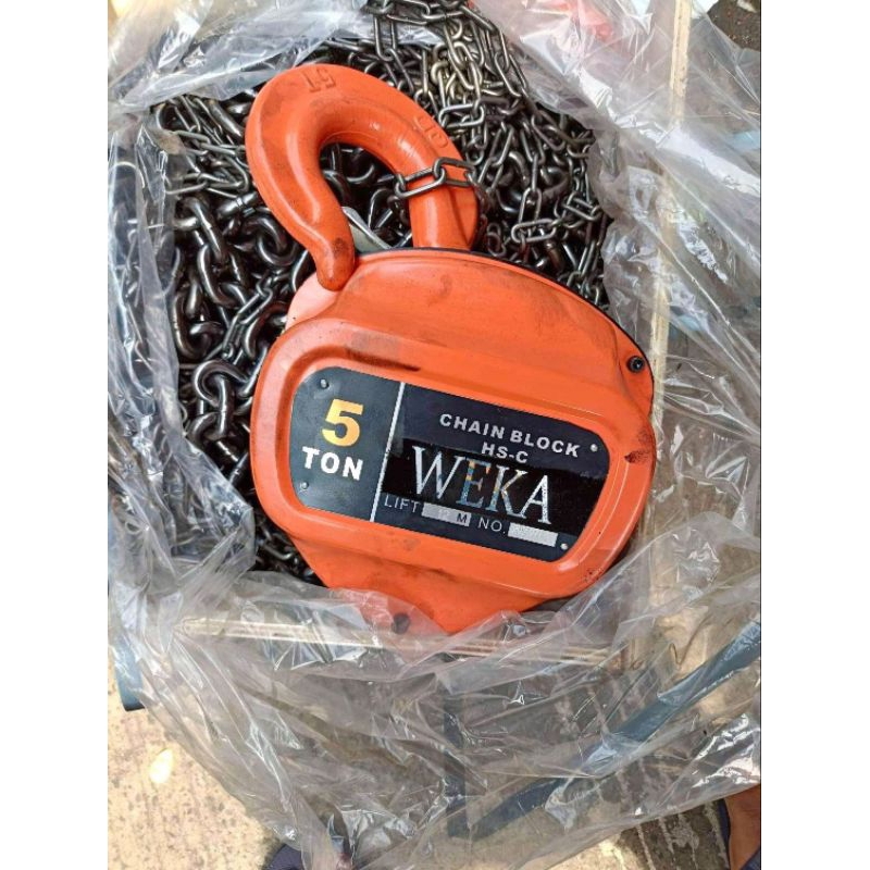 Jual Chain block Weka 5 ton x 3 meter tackle 5 ton / takel 5 ton ...