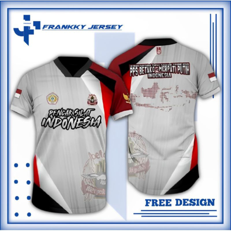 Jual Jersey PPS Betako Merpati Putih Indonesia full printing kualitas ...