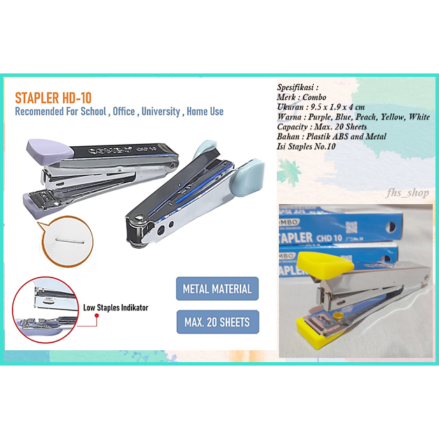 Jual Staples Combo HD-10 Steples Besi Stapler Besi Hekter Besi No.10 ...