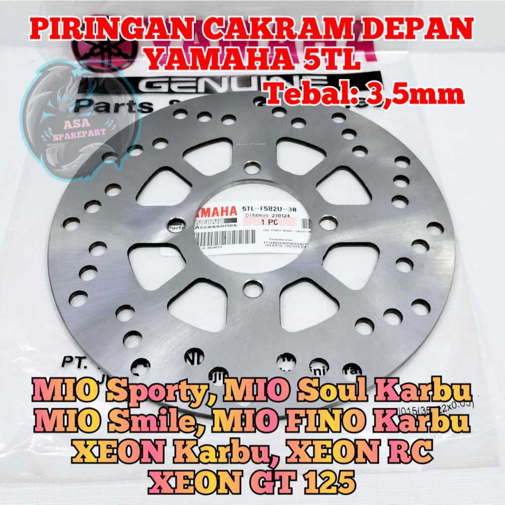 Jual CAKRAM DEPAN 5TL ASLI ORIGINAL MOTOR YAMAHA MIO SPORTY , MIO SOUL ...