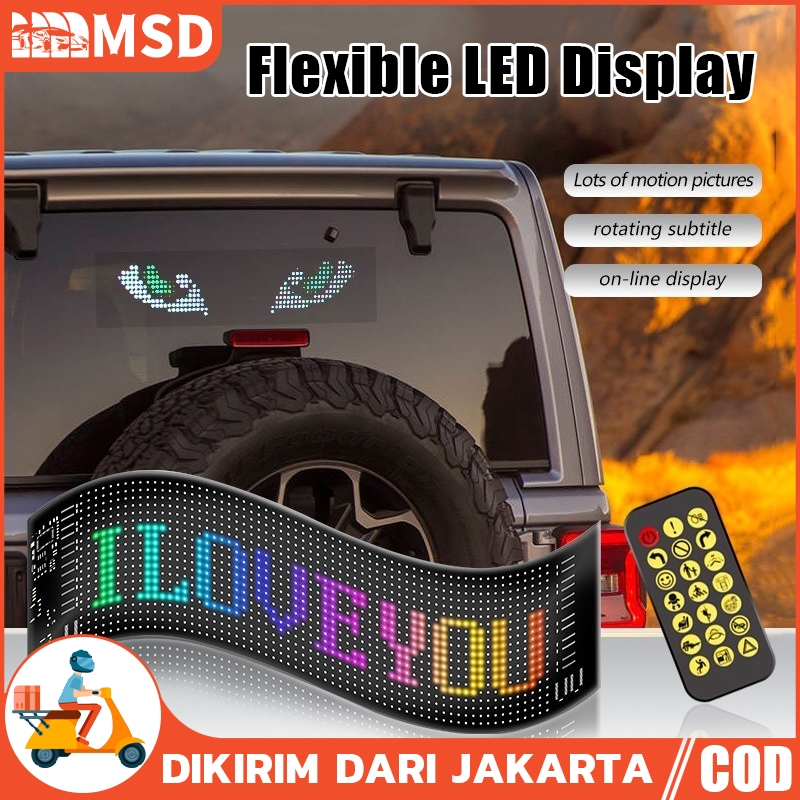 Jual LED MATRIX PANEL FLEXIBLE FLEKSIBEL LED UNTUK IKLAN MOBIL PROMOSI ...