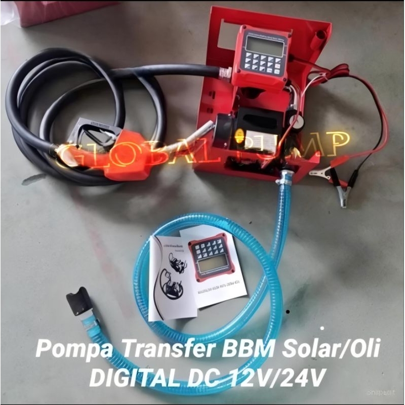Jual Pompa BBM DC DIGITAL 12/24V 70LPM Flometer digital OGM Pompa Solar ...